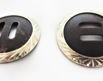 Western Saddle Slotted Conchos - Etsy