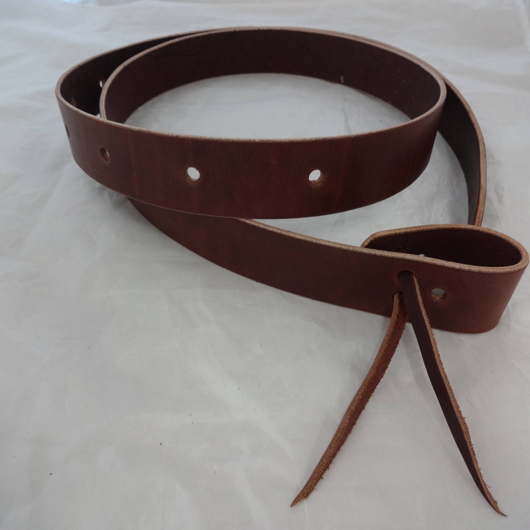 Hermann Oak Brown Latigo Leather Cinch Strap Holes 1 3/4 X 72 Inches ...