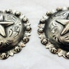 New Pair Jeremiah Watt Bridle Loop Back Conchos Black Floral Western ...