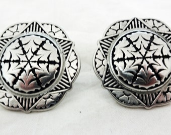 Pair Texas Star Conchos Bridle Loop Back Horse Tack Headstall Scarf ...