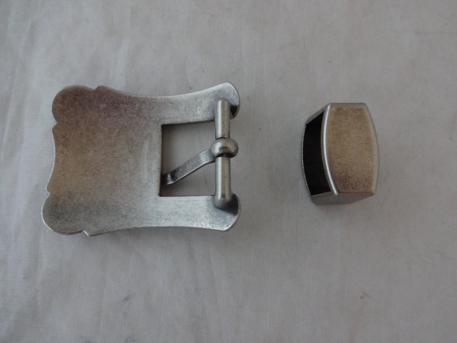 Antiqued Nickel Silver 2 Piece Belt Buckle Raised Floral - Etsy