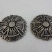 New Pair Hansen Western Tassel Loop Conchos Silver Plate Chicago Screw ...