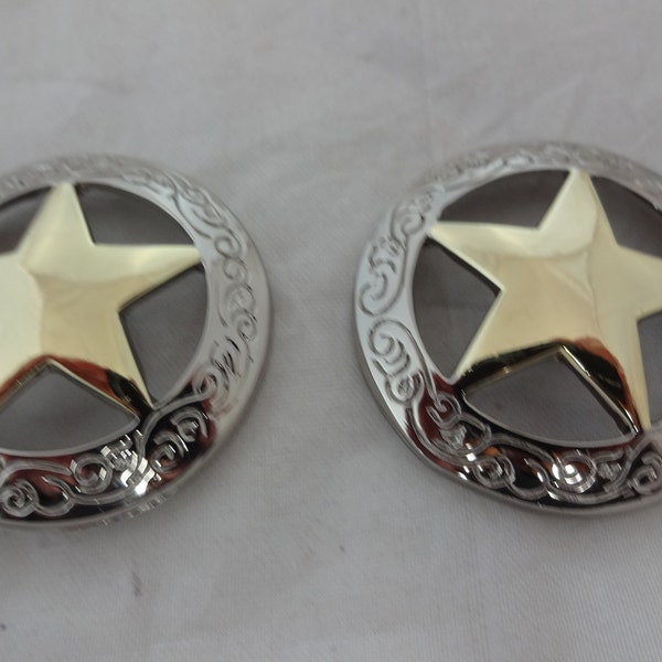Nickel Conchos - Etsy