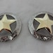 Pair Texas Star Chicago Screw Back Conchos Engraved Nickel Horse Tack ...