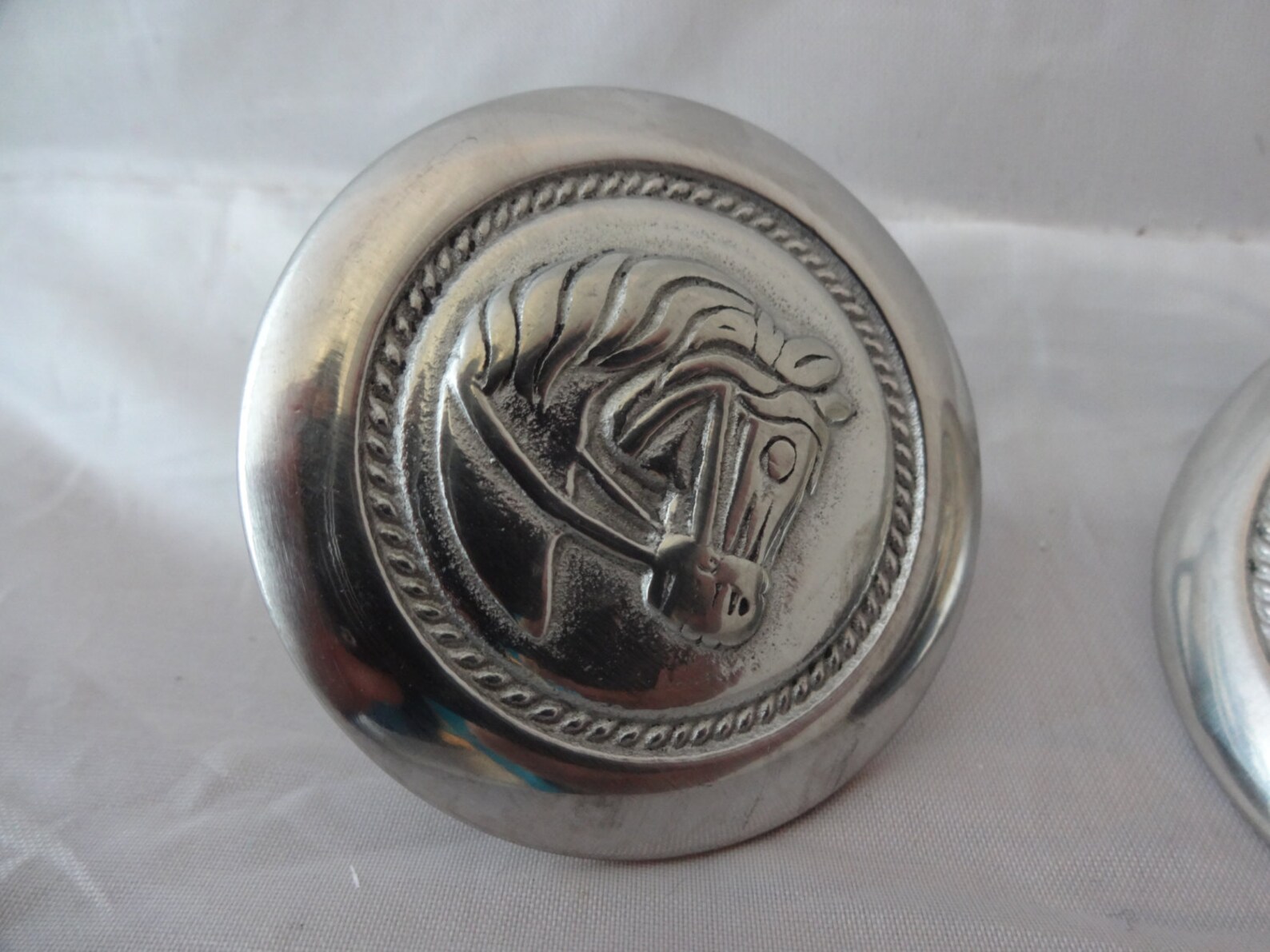 Pair Horse Head Bridle Loop Conchos Stainless Headstall - Etsy