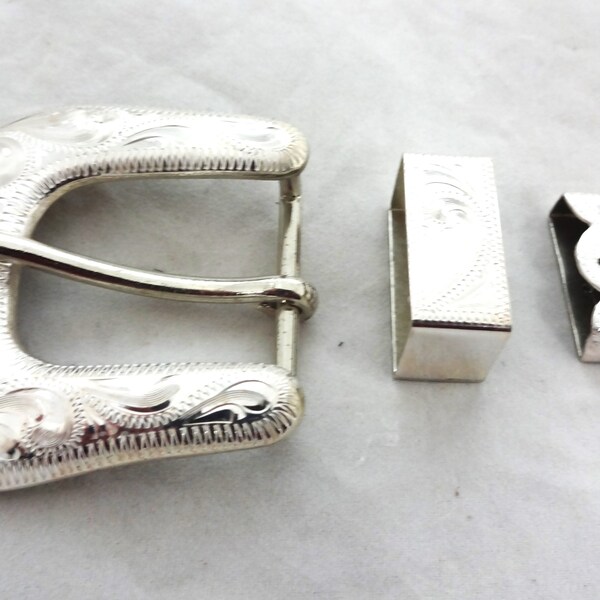 925 Silver Buckle Set - Etsy