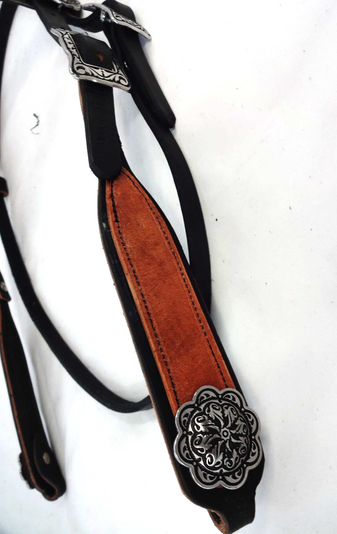 Headstall Scalloped West Coast Tack Russet Black Harness - Etsy