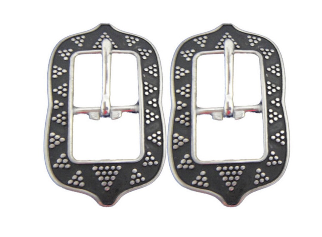 New Pair Jeremiah Watt Buckles Moroccan Polka Dot Stainless Steel ...