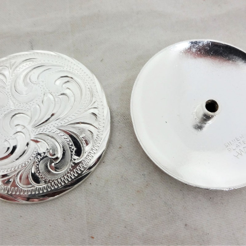 Silver Small Conchos - Etsy