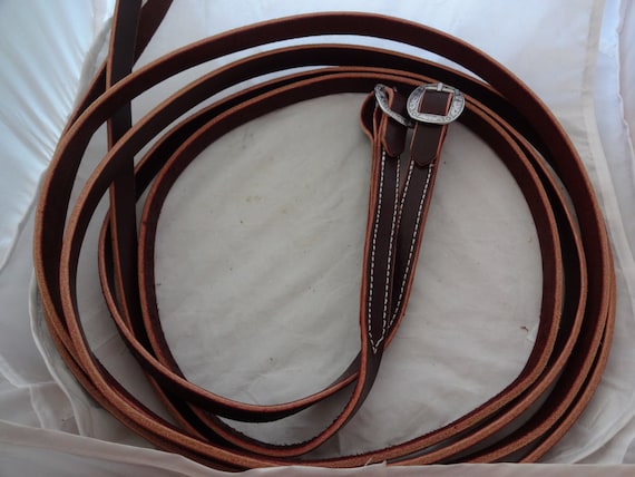 West Coast Tack Split Reins Hermann Oak Burgundy Latigo | Etsy