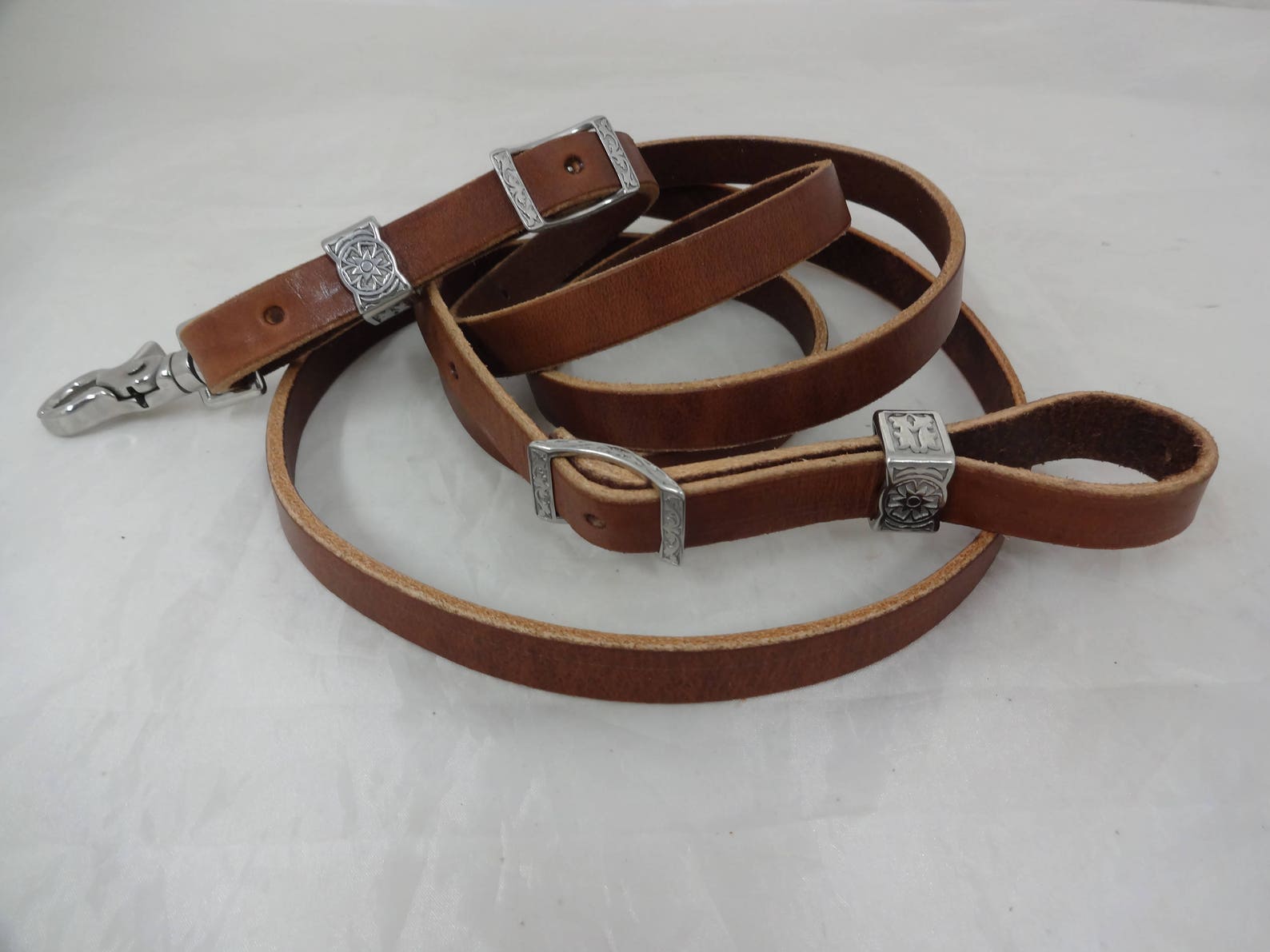 Brown Latigo Leather Roping Barrel Rein 5/8" X 8' Jeremiah Watt ...