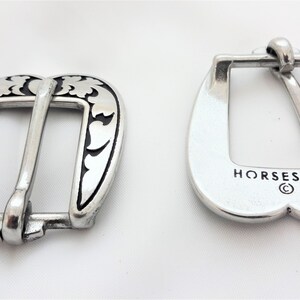 New Pair Jeremiah Watt Heart Buckles Black Floral Stainless Steel ...