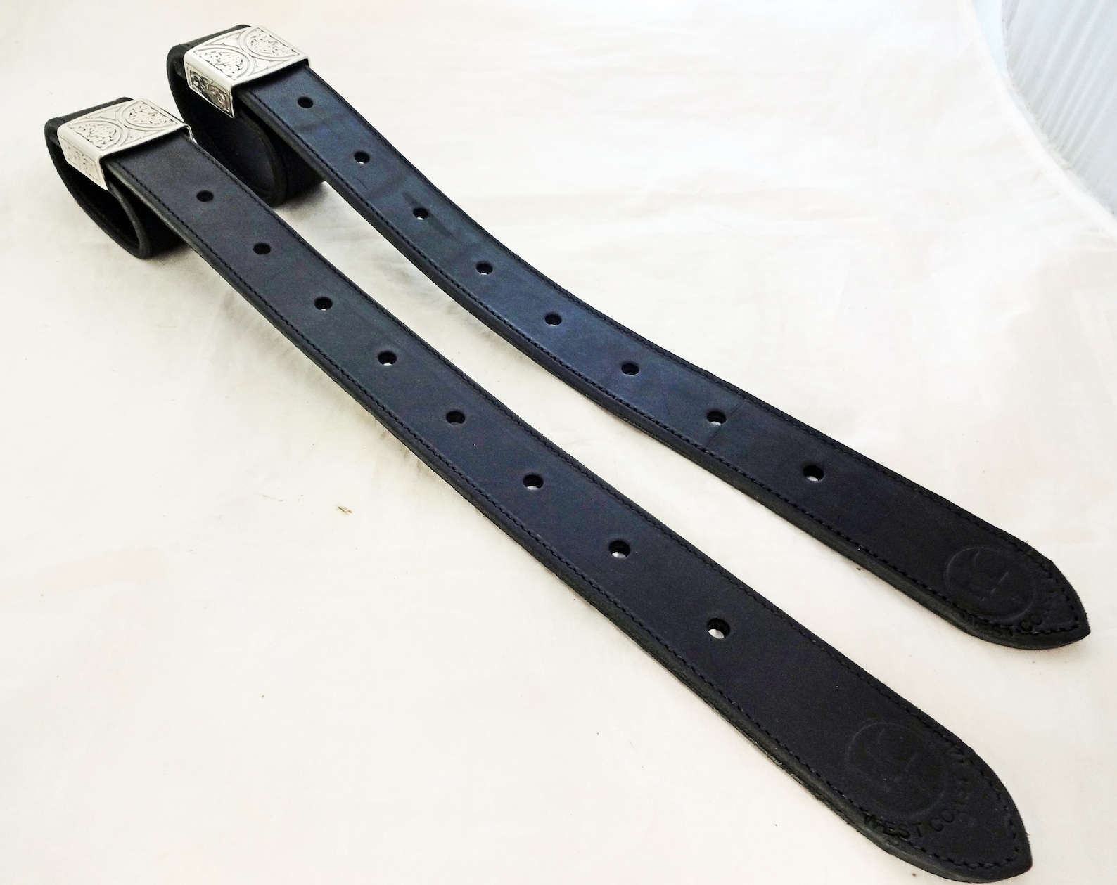 Pair Black Latigo Leather Back Cinch Flank Straps Jeremiah | Etsy