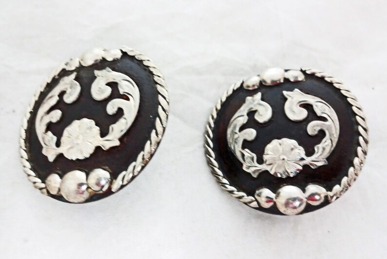 Pair Dakota Bubble Hansen Western Gear Loop Back Conchos Brown | Etsy