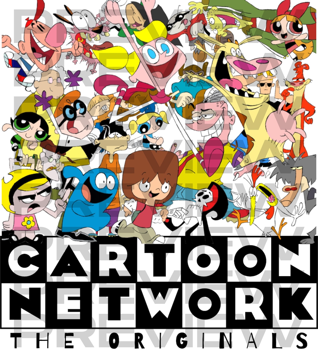 Retro Cartoon PNG - 90s Y2K Cartoons - Etsy