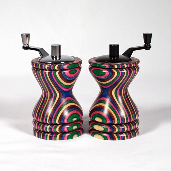 Ferris mini grinder set five colors salt and pepper grinder set salt and pepper mill set christmas gift wedding gift