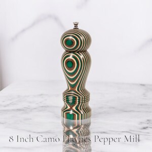 Pepper Mill, 8 Inch Camo Haynes, Pepper Grinder, Peppermill, Spice ...
