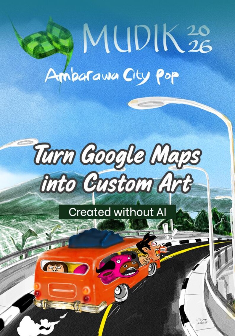 Turn Google Maps Into Custom Art - Etsy