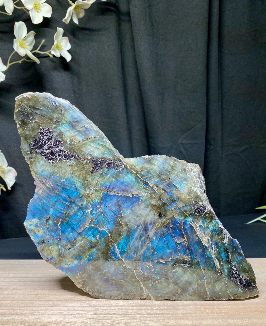 Large Madagascar Labradorite – Blue Flash Crystal – Raw Labradorite ...