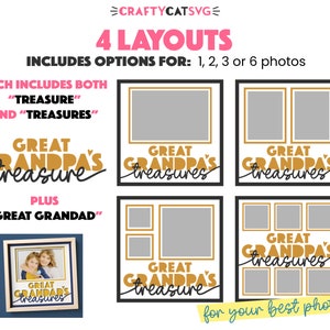 Great Grandpa Shadow Box SVG Files for Father's Day, 3d SVG Cricut ...