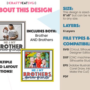 Brother Shadow Box SVG Files for Cricut Projects, Handmade Personalized ...