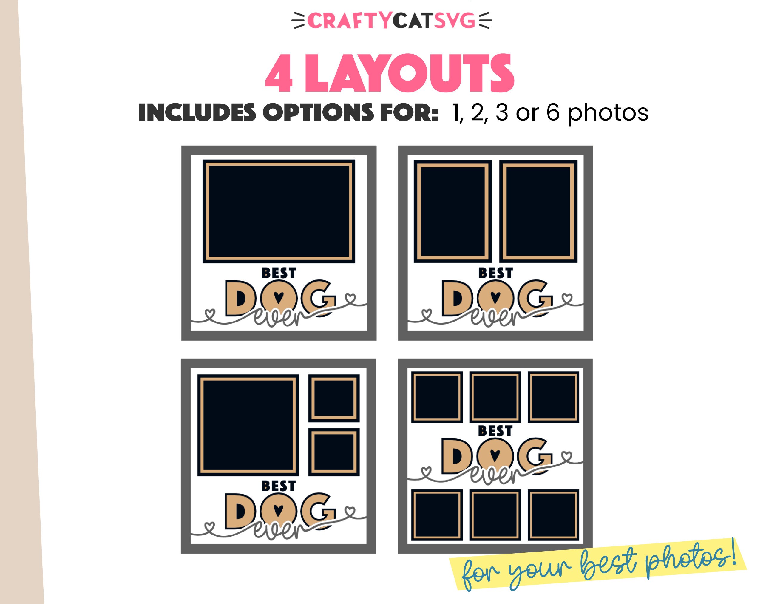 Dog Photo Shadow Box SVG: Pet Memorial Gift, Cricut File (digital ...