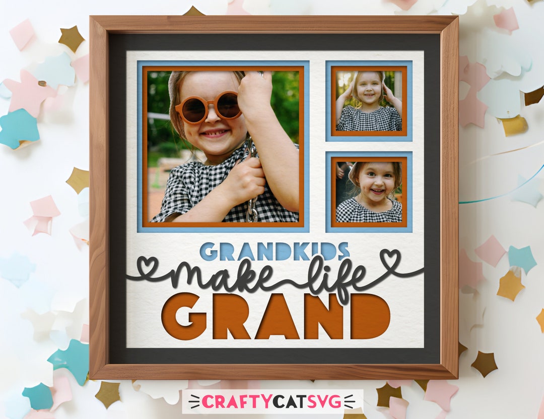 Grandma Grandpa Shadow Box SVG Files for Cricut Projects, Handmade ...