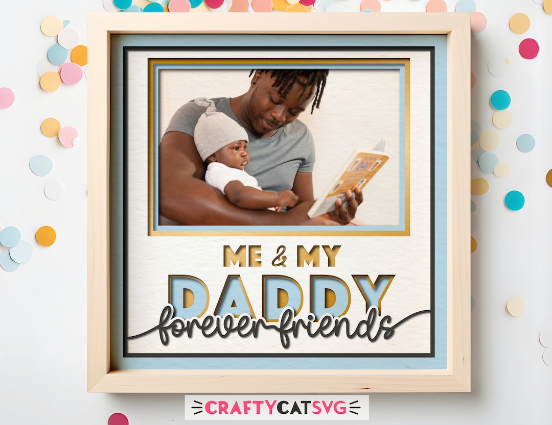 Father's Day Photo Shadow Box SVG: Multi-photo Frame Gift (digital ...