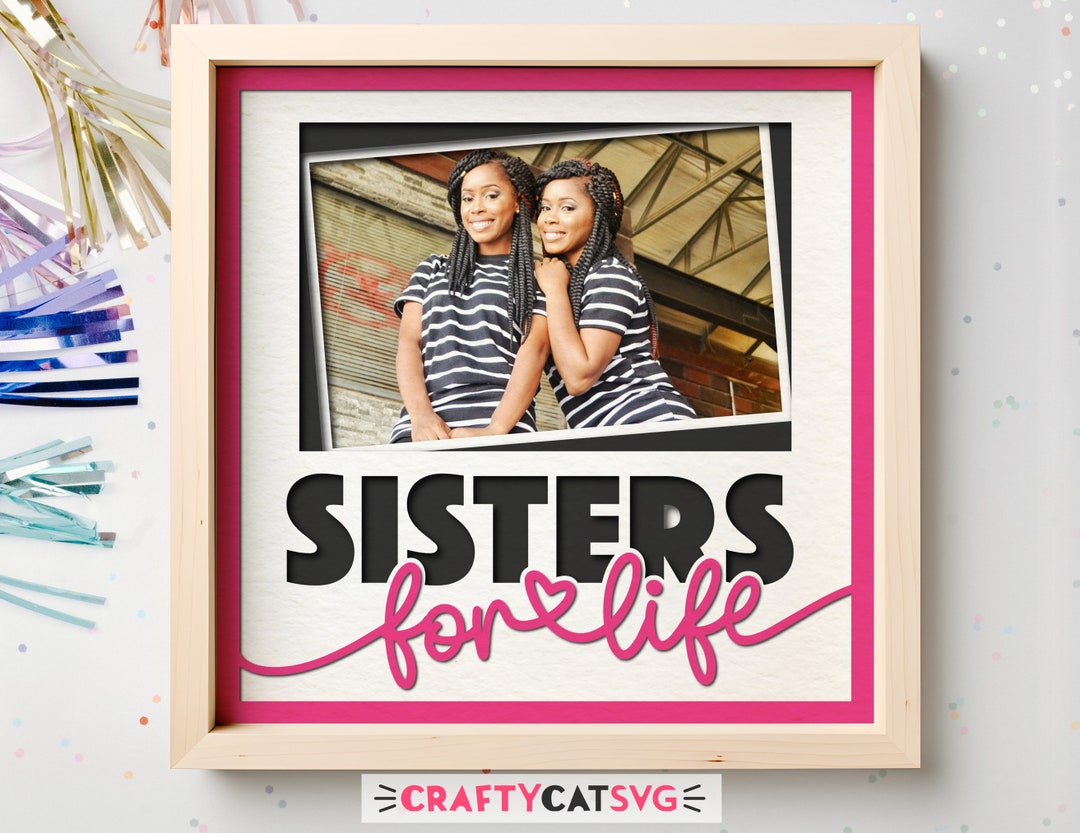 Sister Shadow Box SVG: DIY Layered Paper Cut File (digital Download) - Etsy