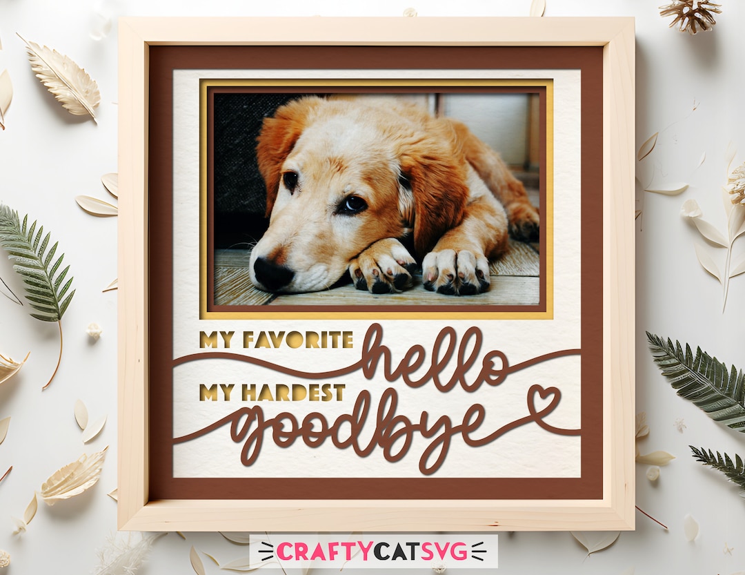 Pet Memorial Shadow Box SVG: DIY Layered Paper Cut File - Etsy
