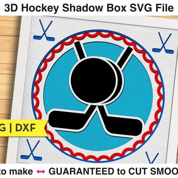 Hockey Shadow Box - Etsy