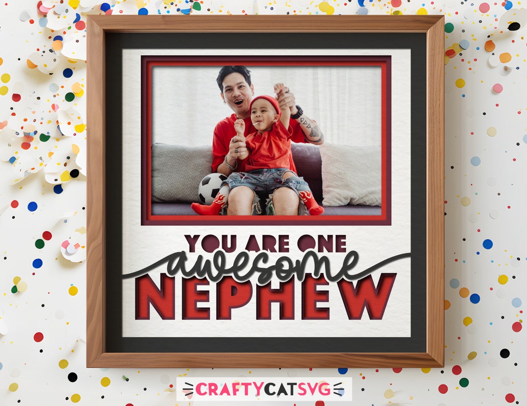Nephew Shadow Box SVG: 3D Layered Paper Cut File (digital Download) - Etsy
