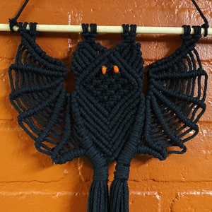 Macrame Bat Wall Hanging - Etsy