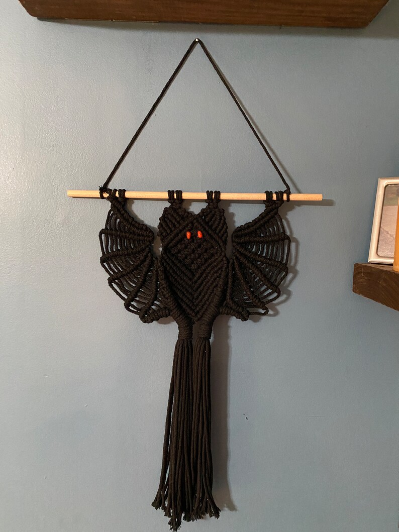 Macrame Bat Wall Hanging - Etsy