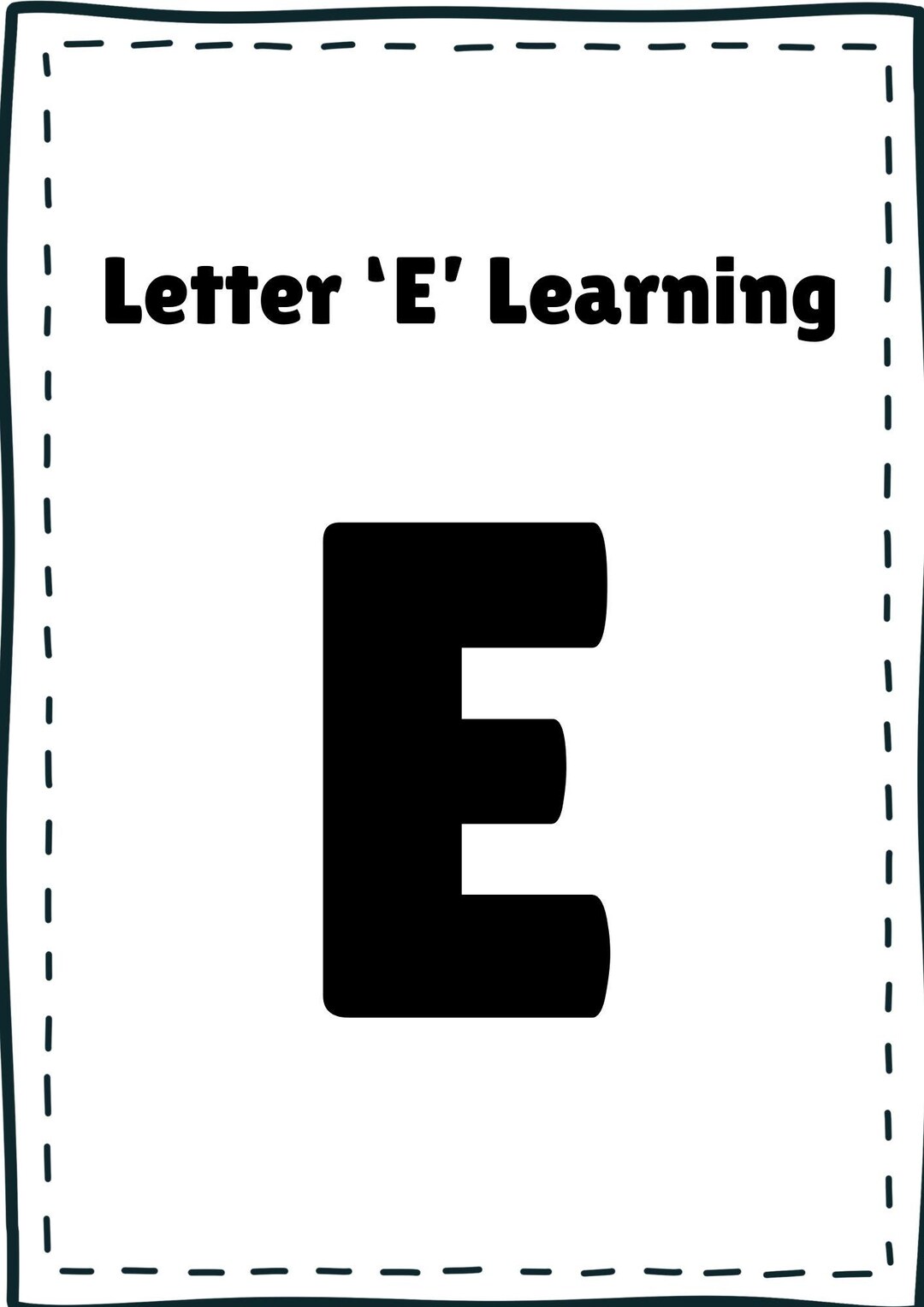Letter E Worksheet: Earth & Eagle Coloring, Preschool Alphabet Tracing ...