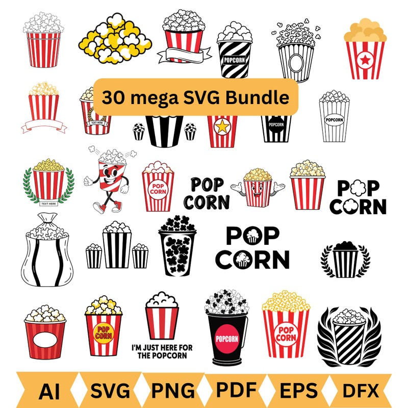 Popcorn Kawaii - Etsy