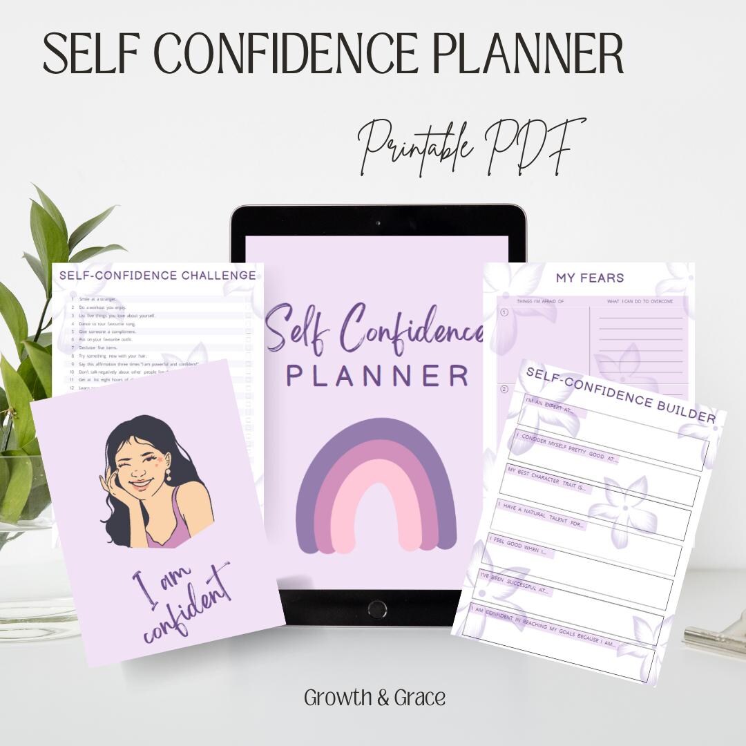 Confidence Building Workbook Printable | Self Esteem & Personal Growth ...