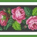 Berlin Woolwork Pink Roses Floral Border Panel Cross Stitch - Etsy
