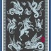 Cross Stitch Sampler Heraldic Symbols Monochrome Samplers 1-8 Counted ...