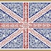 UK British Flag Union Jack Flag Cross Stitch Pattern Large Design ...