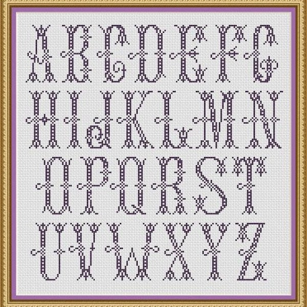 Cross Stitch Letters - Etsy