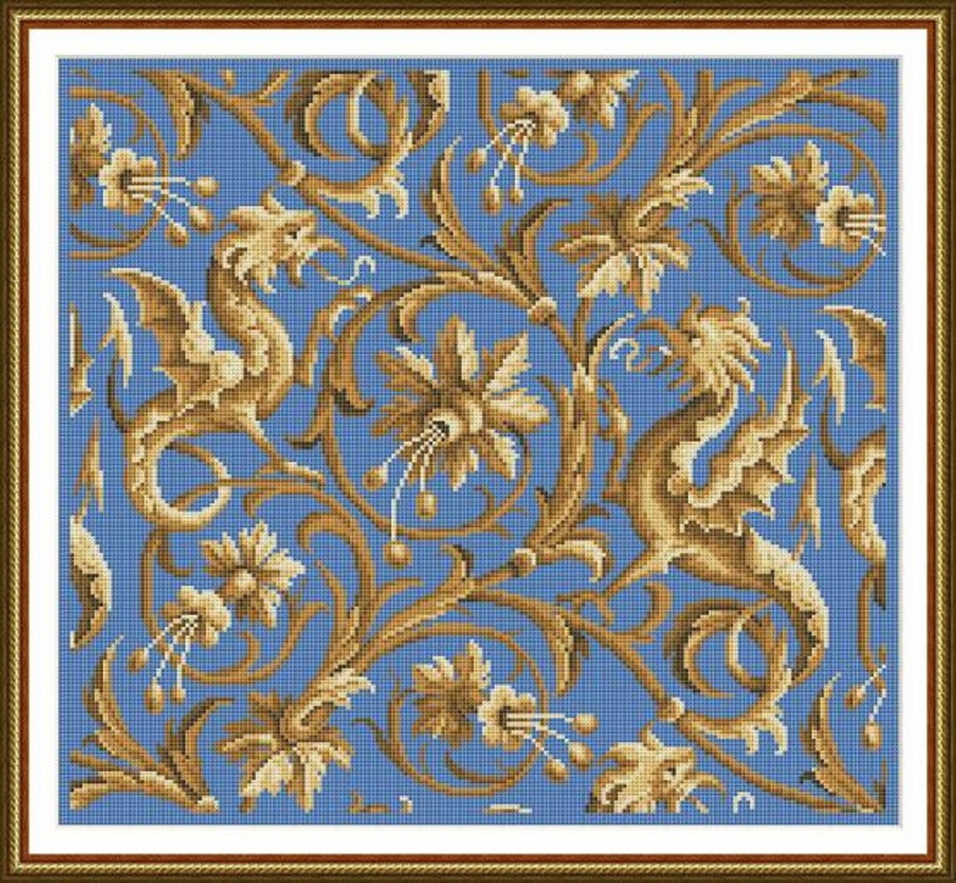 Antique Square Pillow, Square Tapestry, Square Rug Antique Dragons ...