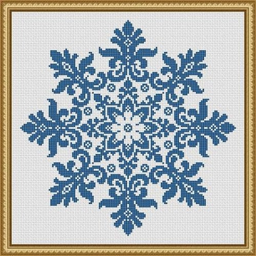 Magical Snowflake Cross Stitch Pattern - Etsy