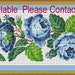 Berlin Woolwork Pink Roses Floral Border Panel Cross Stitch PDF Pattern ...