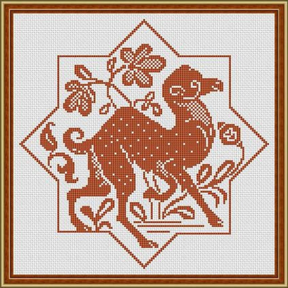 Camel Cross Stitch Pattern Camel Vintage Floral Pattern Camel ...