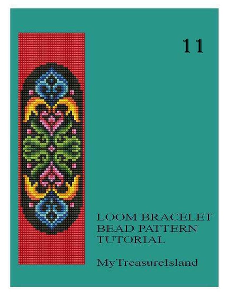 Bead Loom Vintage Motif 8, 9, 10, 11 Multi-color Bracelet Patterns PDF ...