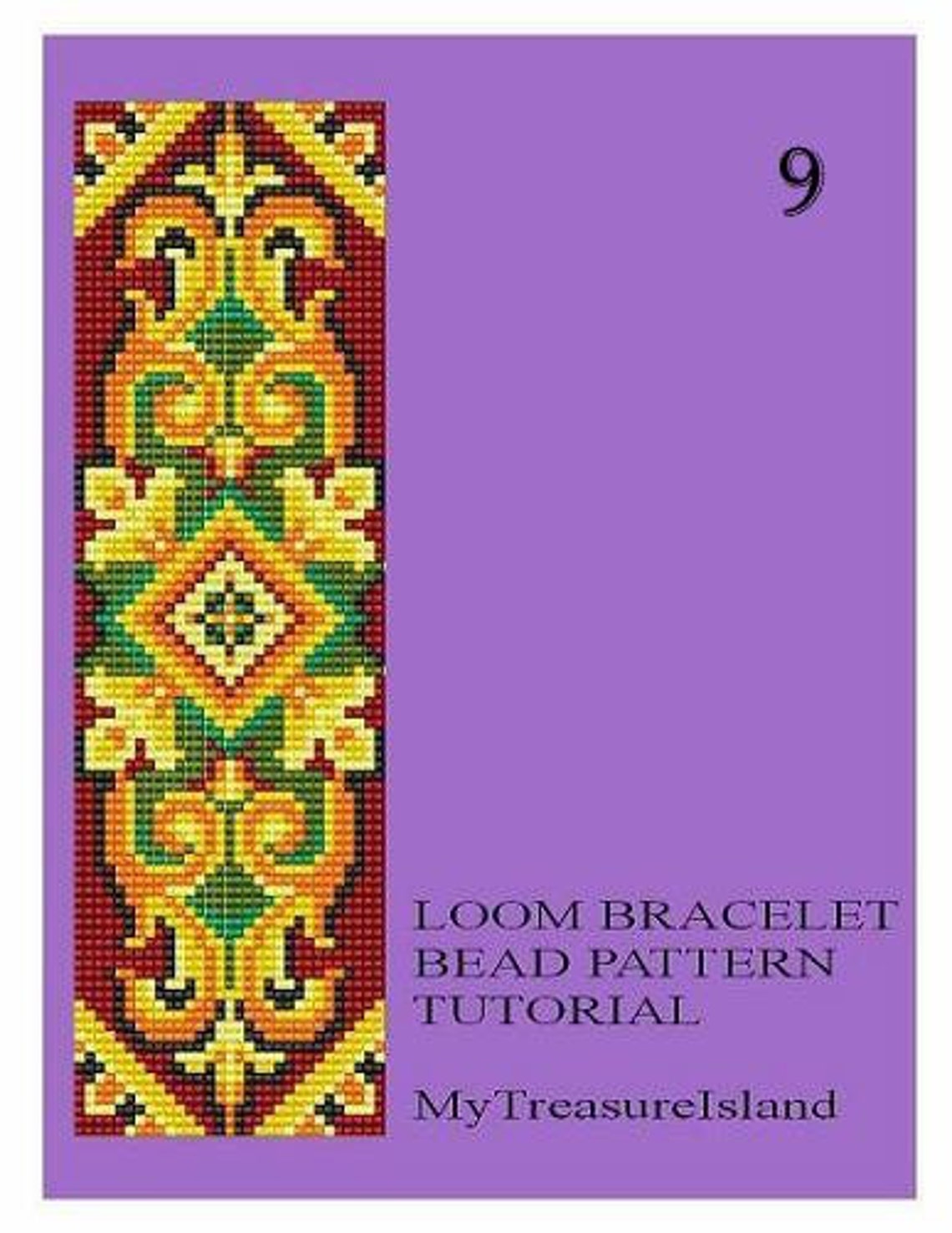 Bead Loom Vintage Motif 8 9 10 11 Multi-color Bracelet - Etsy Israel