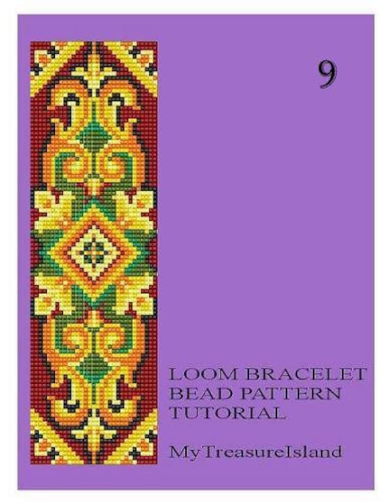 Bead Loom Vintage Motif 8, 9, 10, 11 Multi-color Bracelet Patterns PDF ...