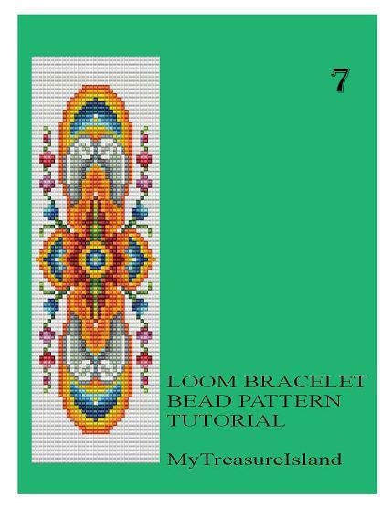 Bead Loom Vintage Motif 5, 6, 6A, 7 Multi-color Bracelet Patterns PDF ...
