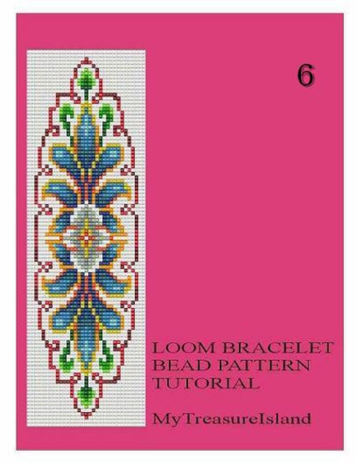 Bead Loom Vintage Motif 5, 6, 6A, 7 Multi-color Bracelet Patterns PDF ...
